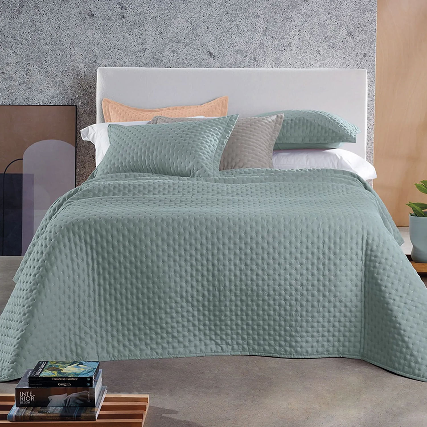 Colcha King Frisson 3 Peças Azul Etienne - Preçolandia - Preçolândia