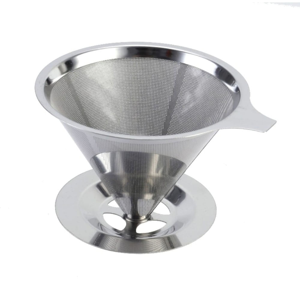 Coador de Café Inox 12,2cm - Dolce Home - Preçolândia