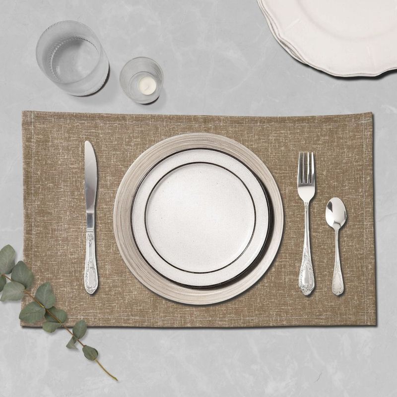 Serviço Americano Acqua Caramelo Branyl - Mesa Posta - Preçolândia